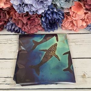 Bags | Ecofriendly Folding Blue Ocean Whale Tote Bag | Poshmark